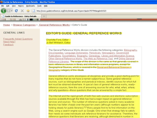 Guide to Reference Essentials webinar presentation | PPT