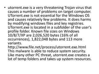 Guide to remove utorrent safely | PPTX
