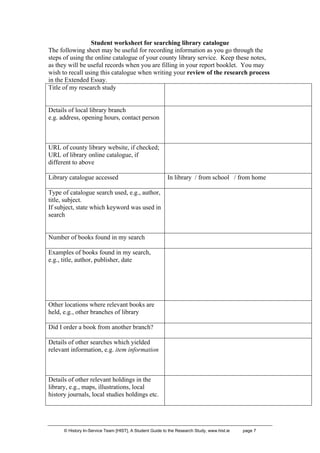 Guide to research study student guide | PDF