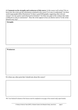 Guide to research study student guide | PDF