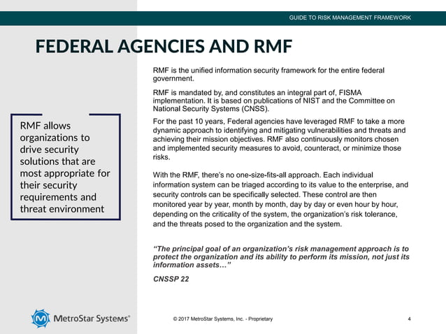 Guide to Risk Management Framework (RMF) | PPT