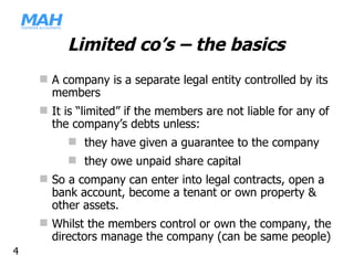 Guide to running a limited company | PPT