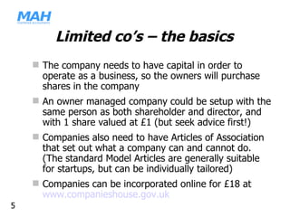 Guide to running a limited company | PPT