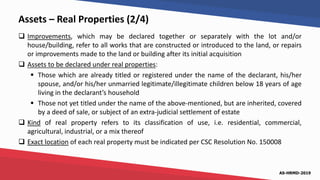 GUIDE TO Statement of Assets, Liabilities and Net Worth (SALN) | PDF