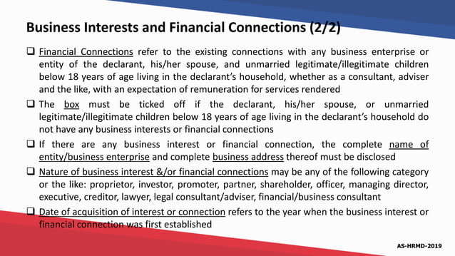 GUIDE TO Statement of Assets, Liabilities and Net Worth (SALN) | PDF