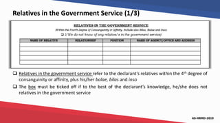 GUIDE TO Statement of Assets, Liabilities and Net Worth (SALN) | PDF