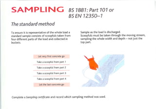 Guide to sampling concrete | PDF