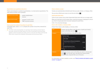 Guide to screener | PDF