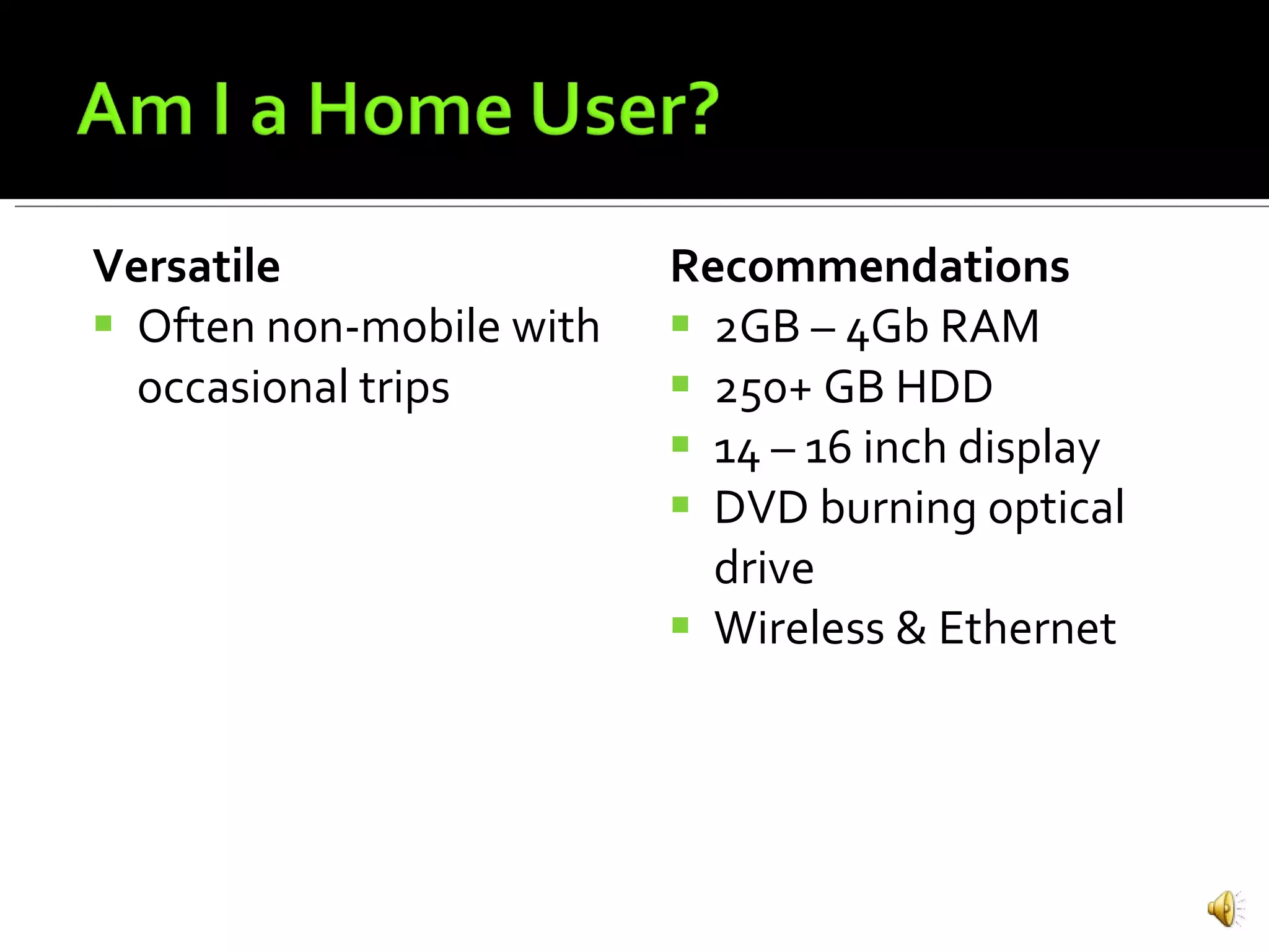 Guide To Selecting A Laptop | PPT | Laptops | Computing