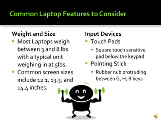 Guide To Selecting A Laptop | PPT | Laptops | Computing