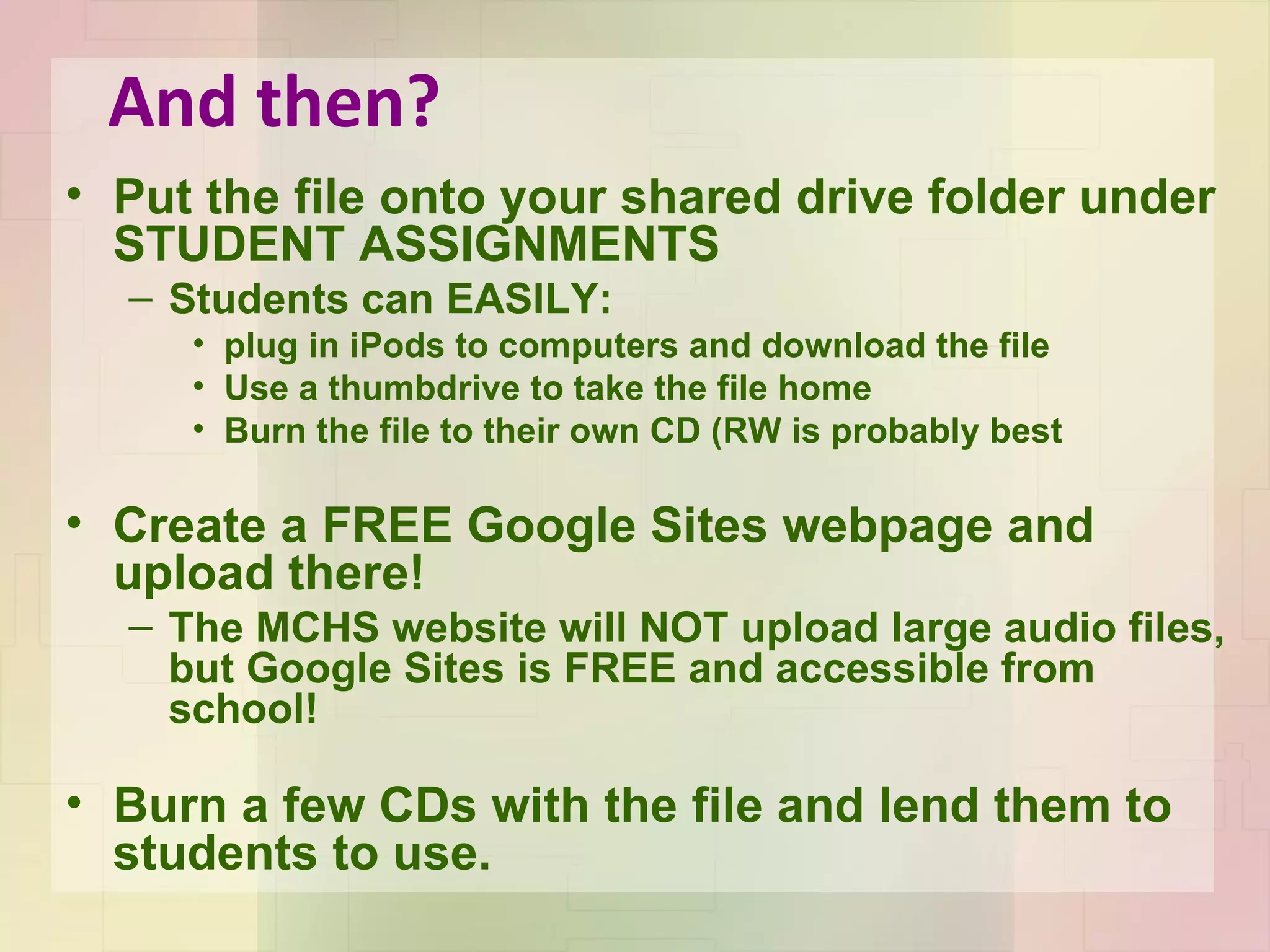 (Version 1.0 - 2009) Guide to Simple Podcasting | PPT | Digital Audio ...