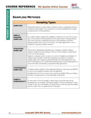 Six sigma statistics | PDF