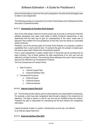 Guide to Software Estimation | PDF