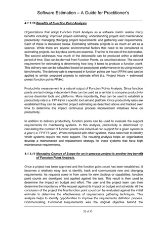 Guide to Software Estimation | PDF