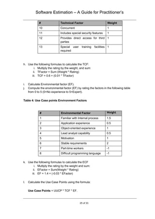 Guide to Software Estimation | PDF