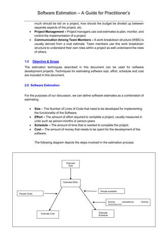 Guide to Software Estimation | PDF
