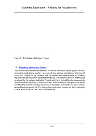 Guide to Software Estimation | PDF