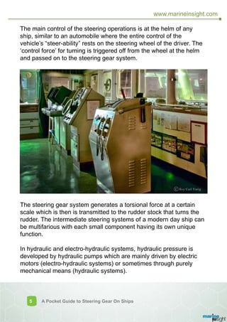 A Pocket Guide to Steering Gear System on Ships | PDF