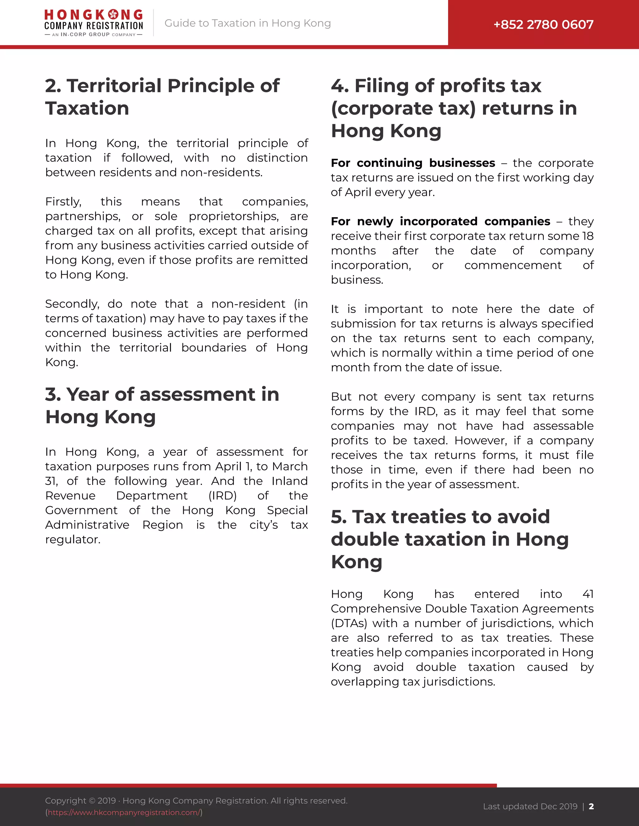 Guide to Taxation in Hong Kong | PDF