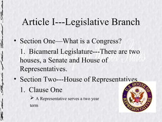 Guide to teaching the U.S. Constitution | PPT