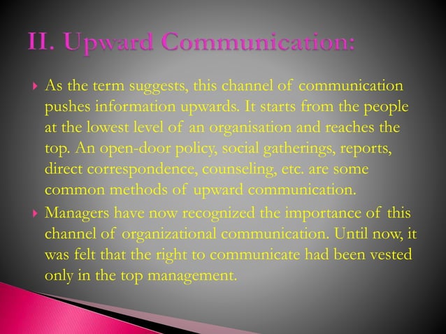 Directions of Communications | PPTX | Business | Business and Finance