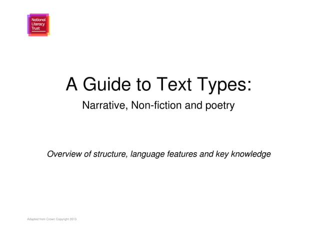 Guide to text types | PPT