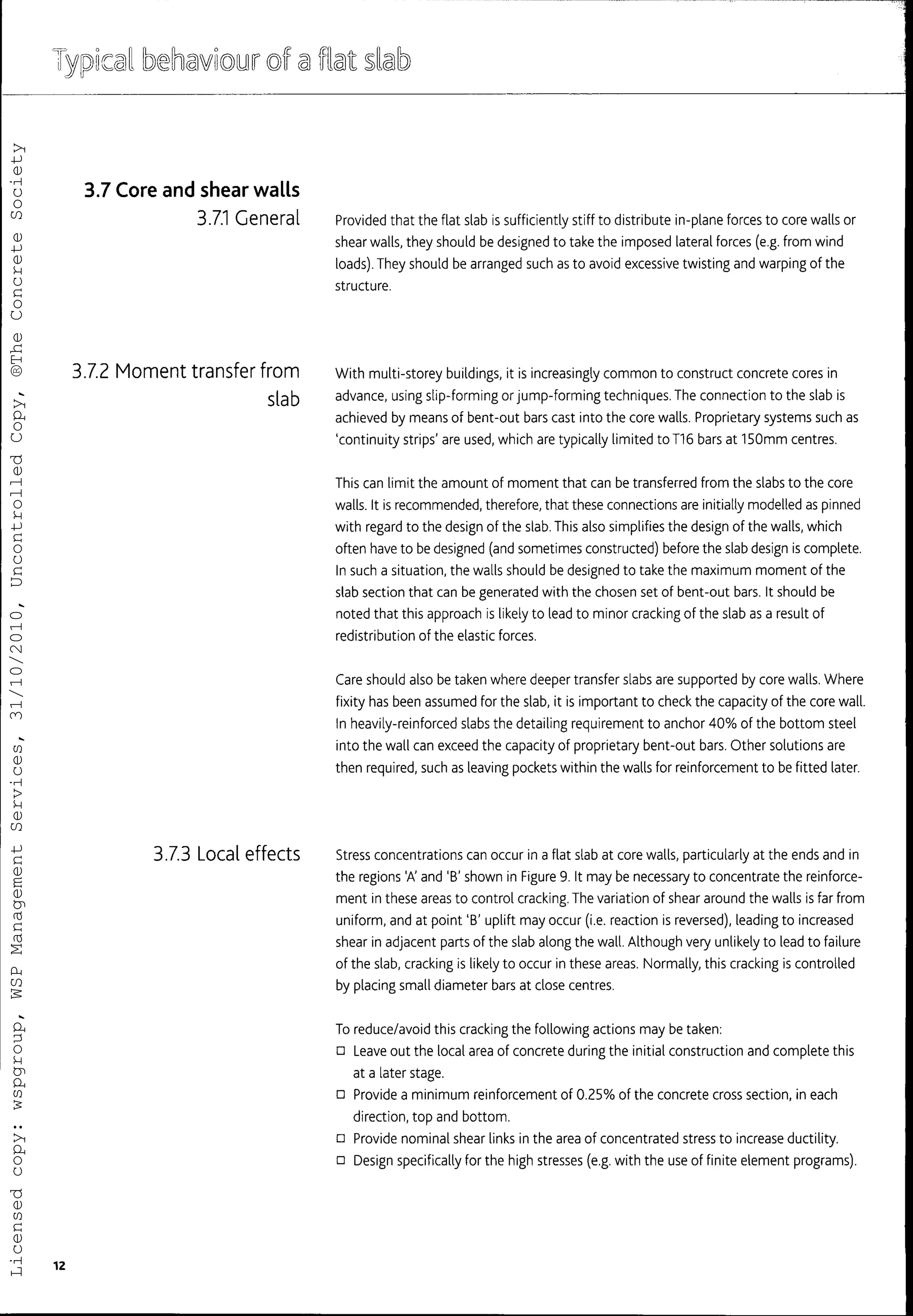 Guide to the design and construction of reinforced concrete flat slabs (1) | PDF