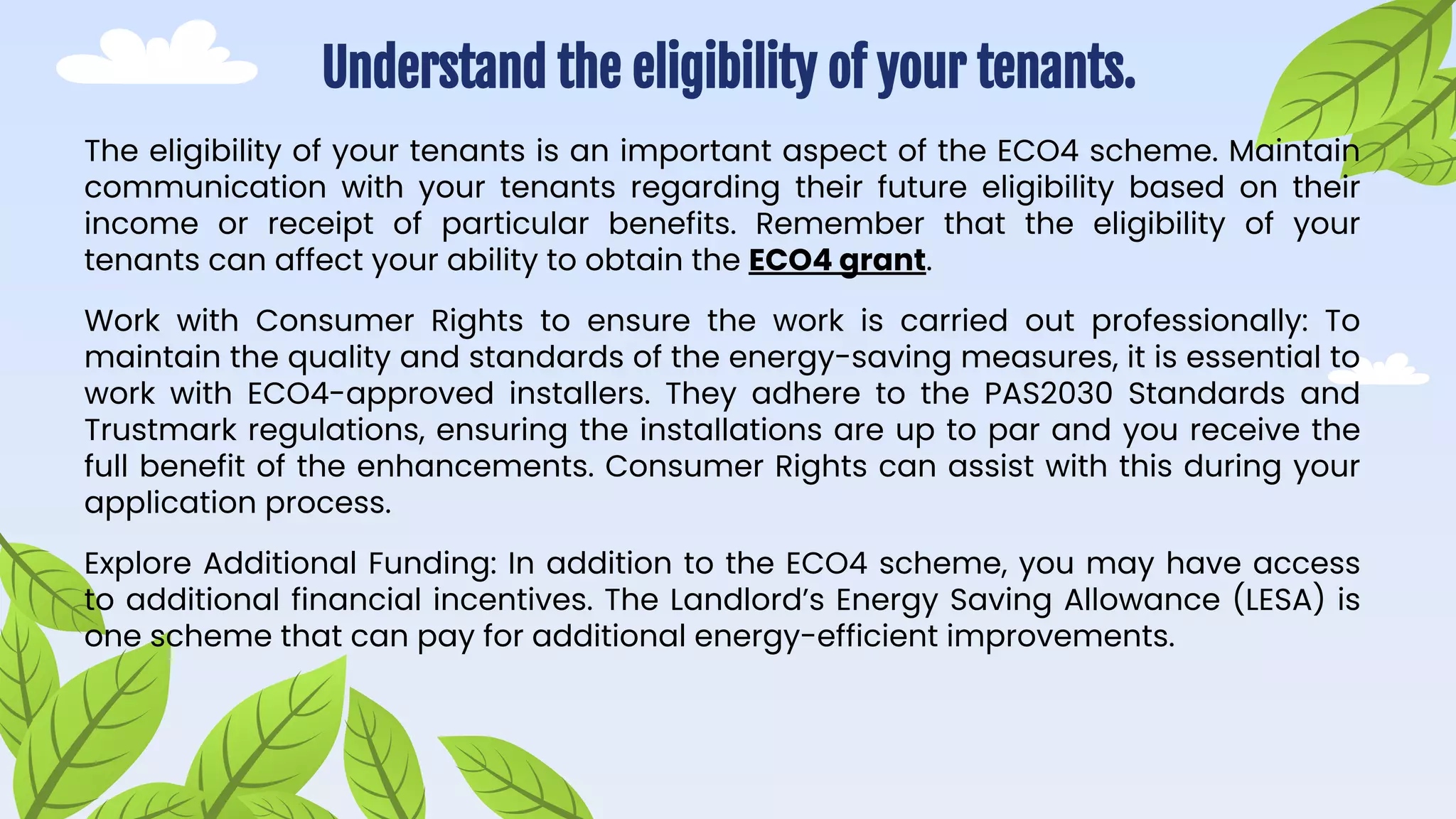 Guide to the ECO4 Scheme for Landlords | PDF