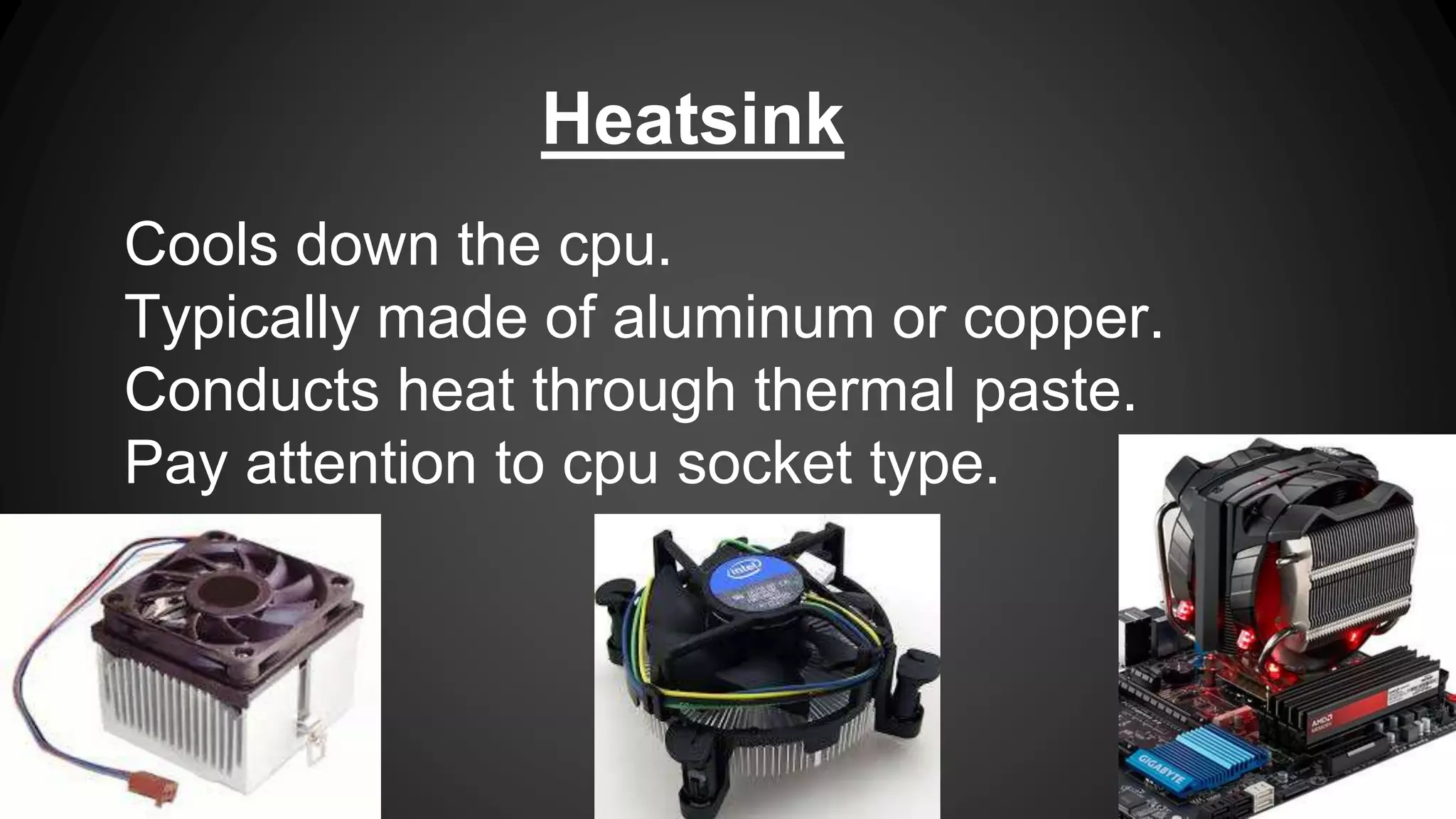 Guide to the insides of a desktop pc | PPT