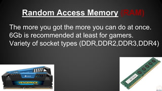 Guide to the insides of a desktop pc | PPT