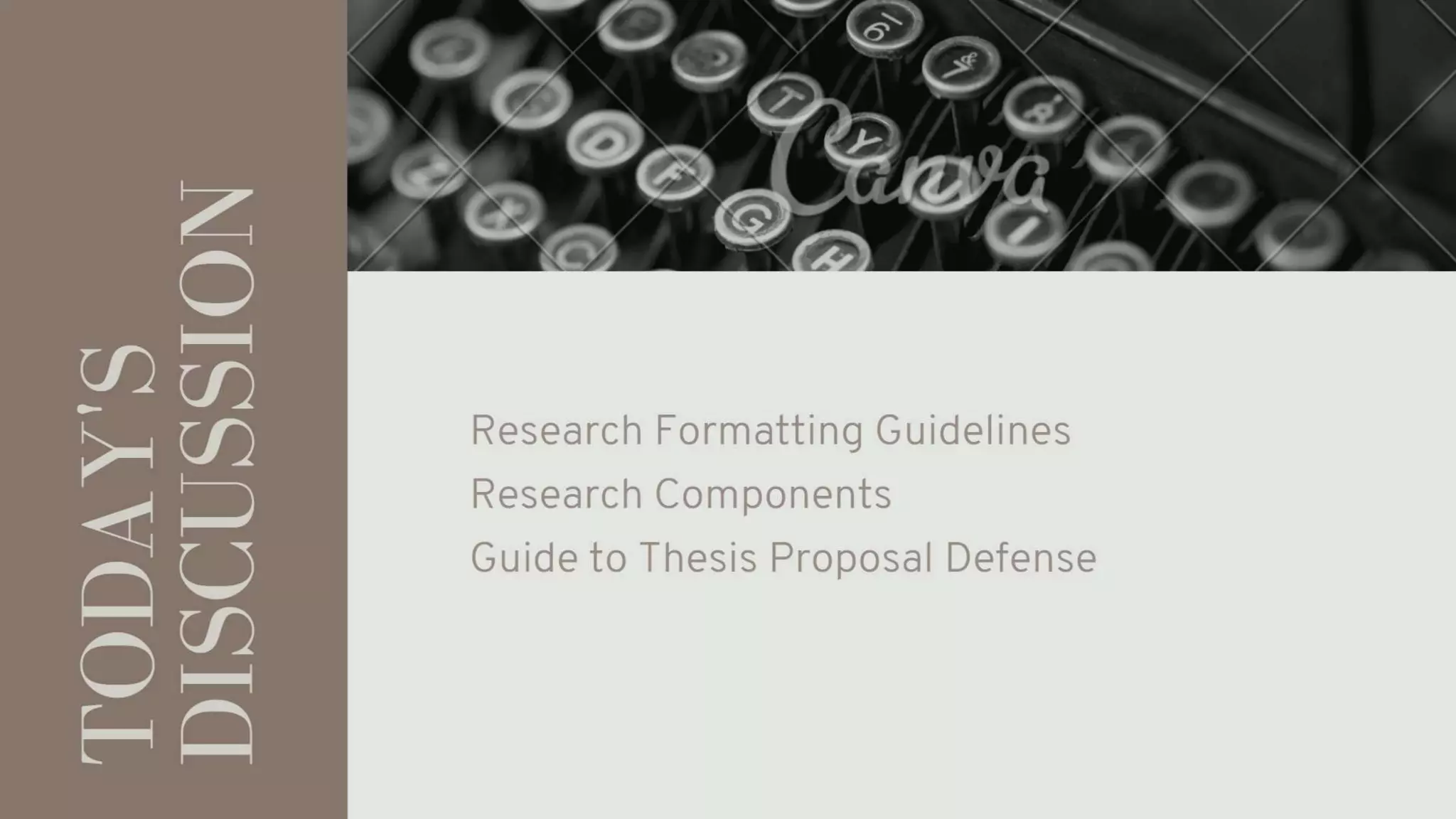 A Guide to Thesis Colloquium and Defense | PPTX
