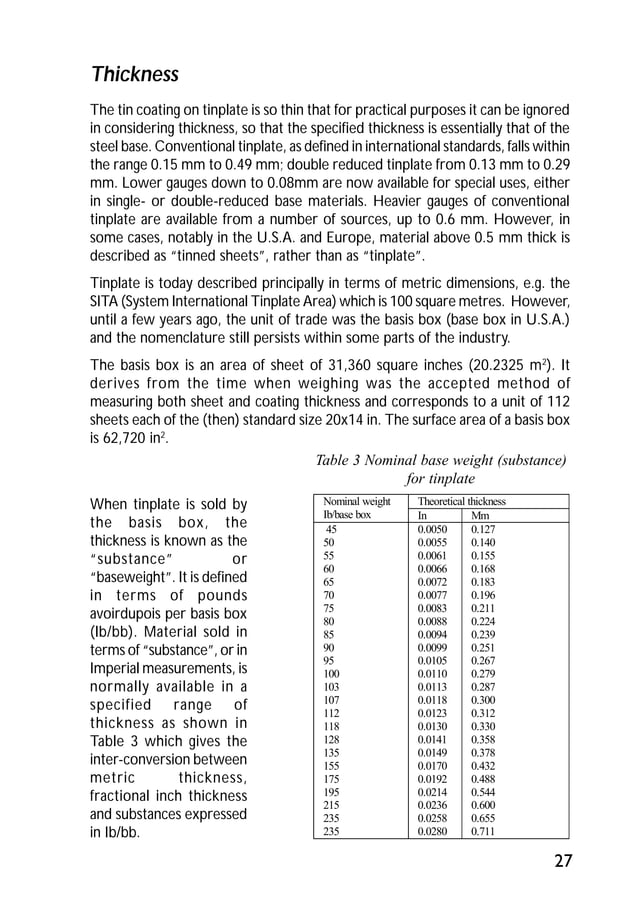 Guide to tinplate | PDF