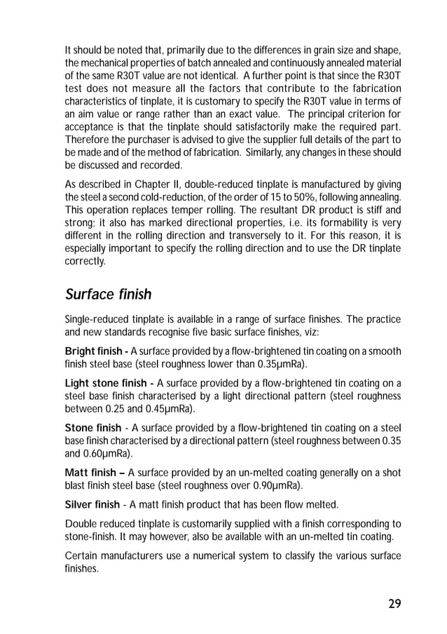 Guide to tinplate | PDF