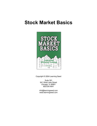 Guide To Understanding The Stock Market | PDF