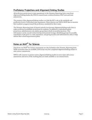 Guide to using DYNAMIC REPORTING | PDF