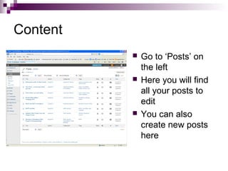Guide to using wordpress | PPT