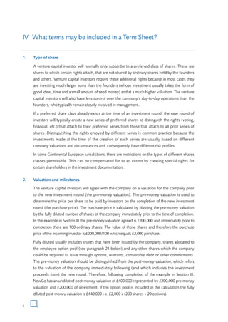 Guide to VC Term Sheet | PDF