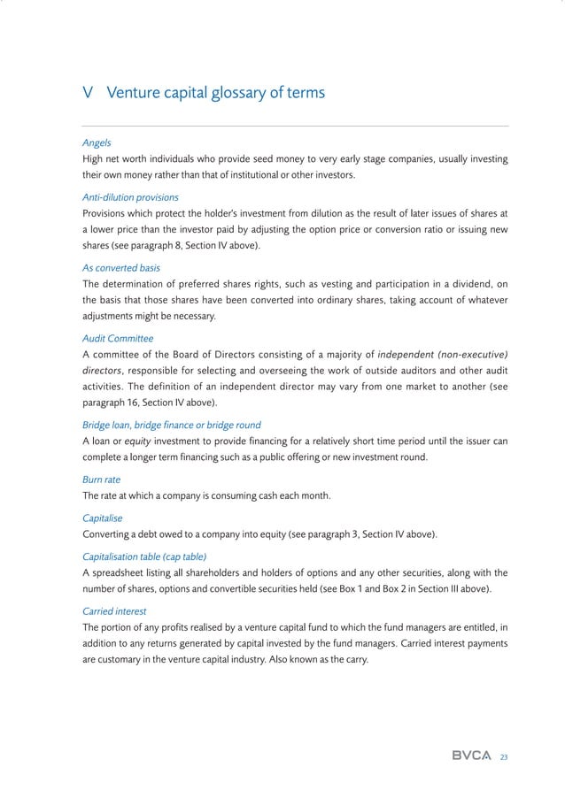 Guide to VC Term Sheet | PPT