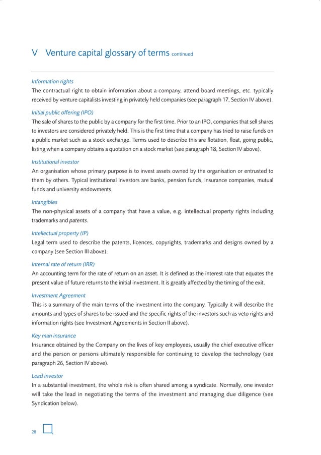 Guide to VC Term Sheet | PPT
