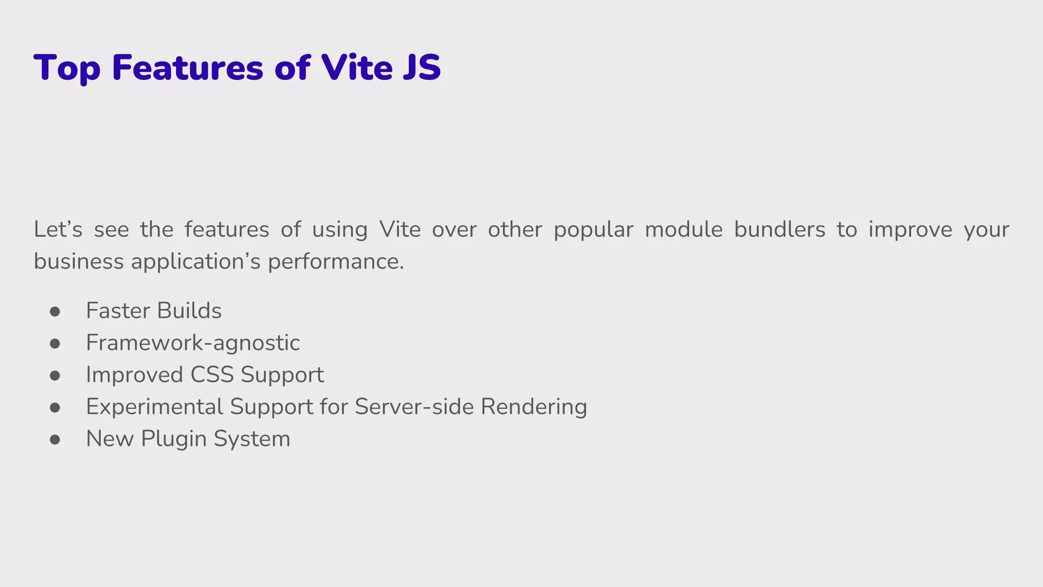 Guide to Vite JS – Modern Fron-End Development Tool | PPTX