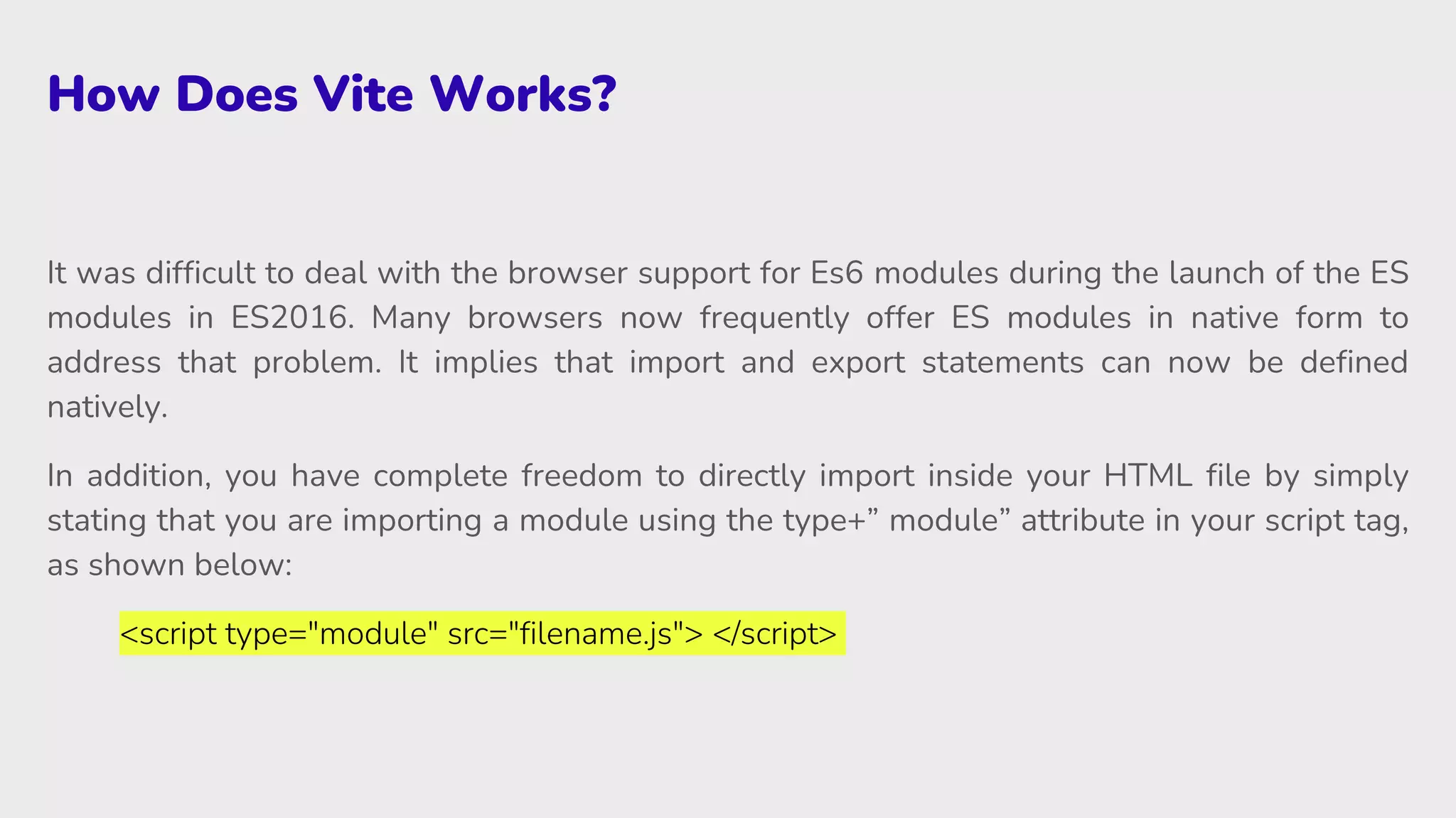 Guide to Vite JS – Modern Fron-End Development Tool | PPTX