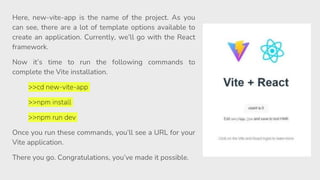 Guide to Vite JS – Modern Fron-End Development Tool | PPTX