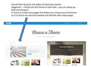 Creating a Weebly website | PPT