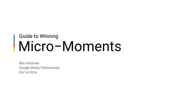 Guide to Winning Micro-Moments | PPT