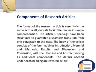 GUIDE FOR WRITING AND PUBLISHING OF SCIENTIFIC RESEARCH PAPER | PPTX