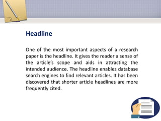 GUIDE FOR WRITING AND PUBLISHING OF SCIENTIFIC RESEARCH PAPER | PPTX