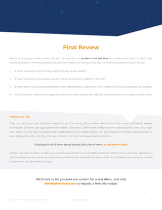 Guide to writing a killer job ad | PDF