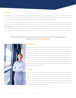 Guide to writing a killer job ad | PDF