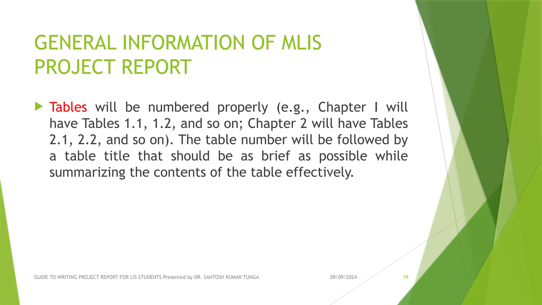 Guide to Writing Project Report for Library & Information Science (LIS ...
