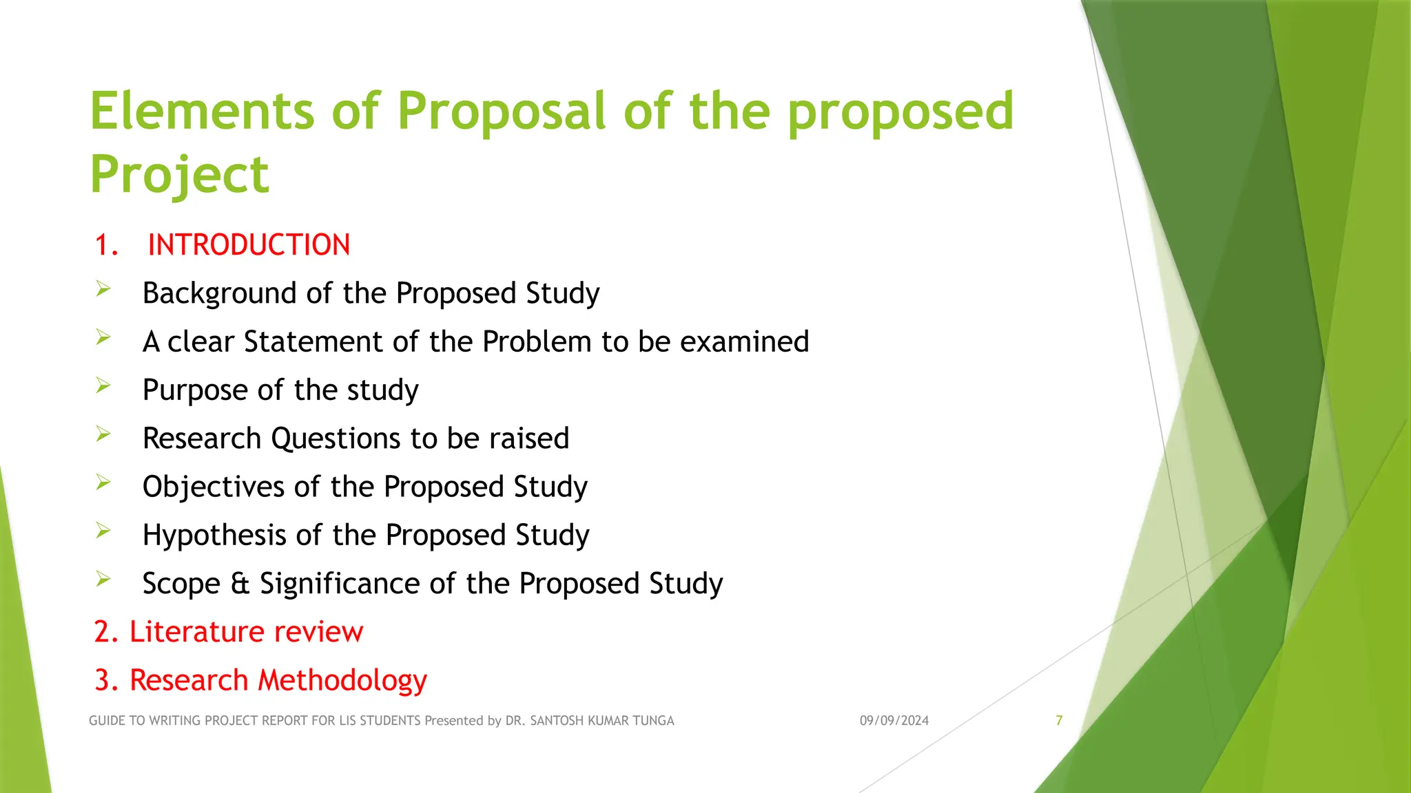 Guide to Writing Project Report for Library & Information Science (LIS ...